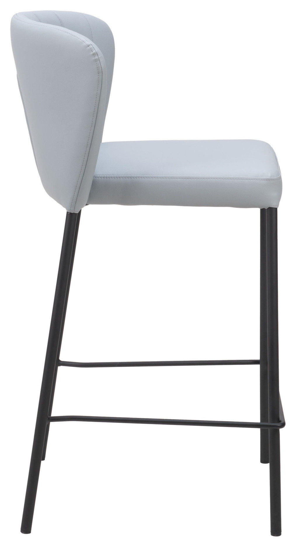 Linz Counter Stool, Set of 2, Gray - Midcentury - Bar Stools And ...