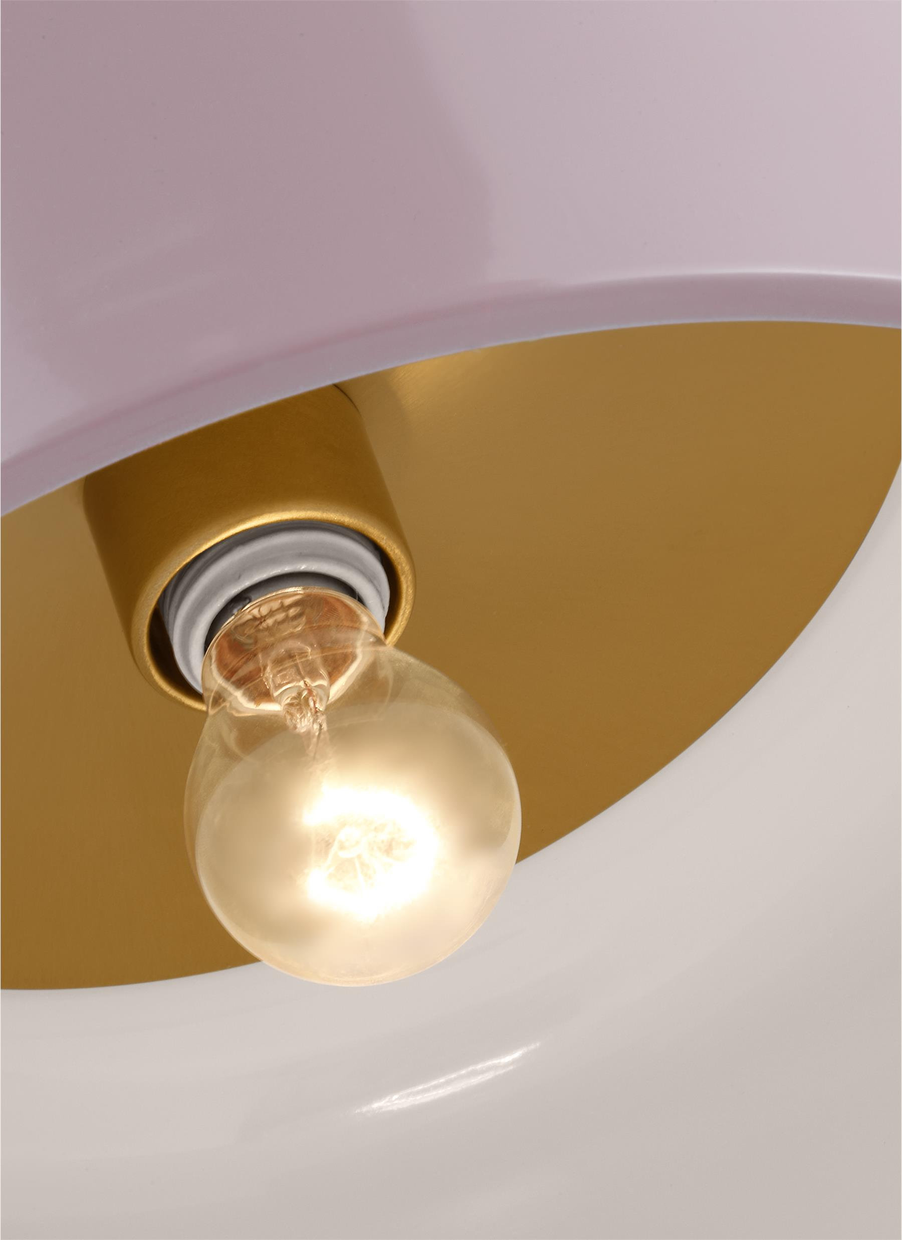 Malone Medium Ceiling Flush Mount, Rose - Contemporary - Flush-mount Ceiling Lighting - by ...