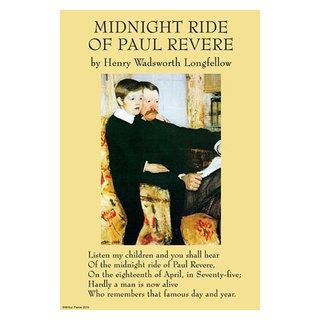 Midnight Ride of Paul Revere, 20" x 30" - Traditional - Prints And ...