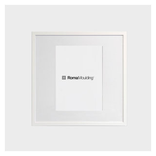 Opaque White 3/4" Gallery/Picture Frame with Bright White Mat, 16" x 20 ...