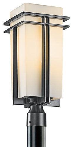 Kichler Tremillo 1-Light Black Painted Post Light - Transitional - Post ...