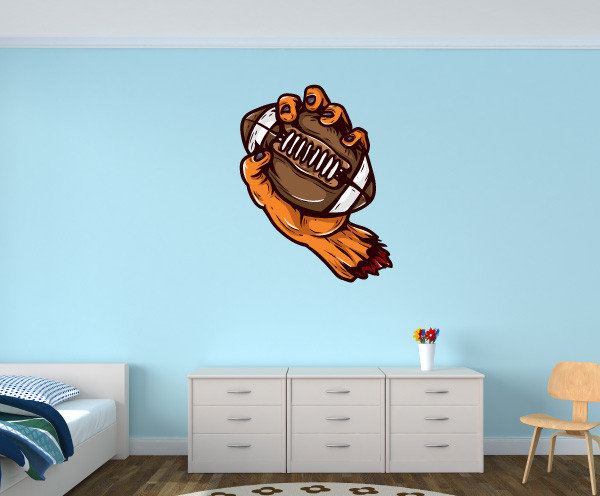 Football Vinyl Wall Decal FootballUScolor005, 12 in. - Contemporary ...
