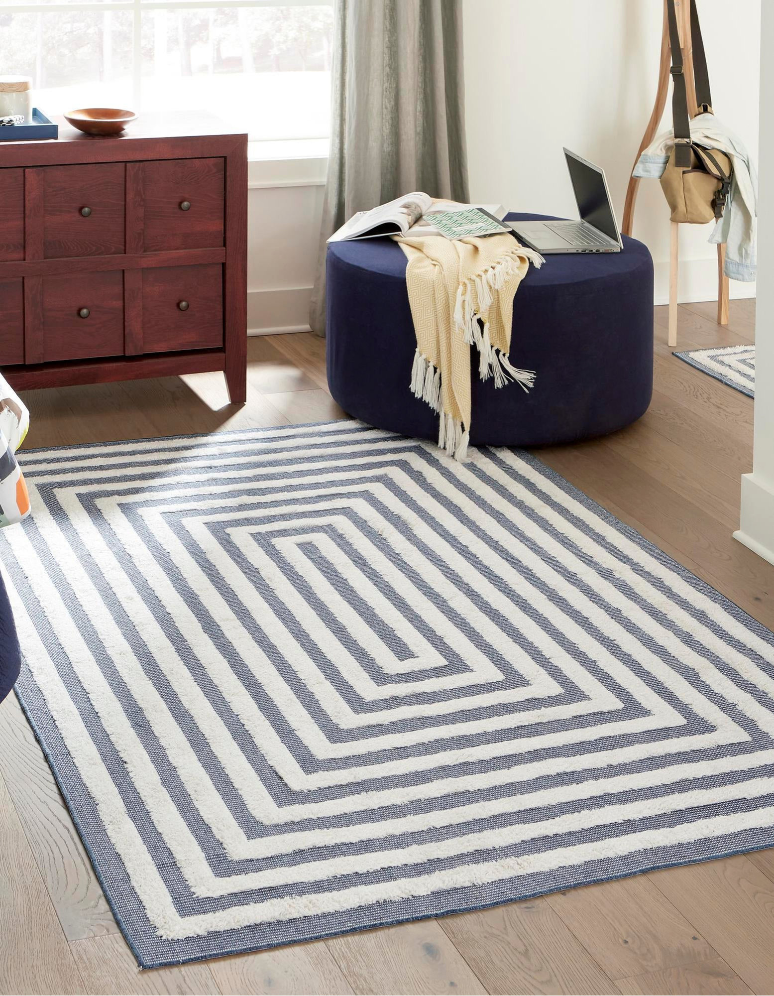 Rug Sabrina Soto Casa Navy Blue Sample 1' 3 x 1' 4 - Contemporary ...