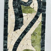 Marble Mosaic Border Listello Insert Tile Carina Green 4x13.8 Polished ...