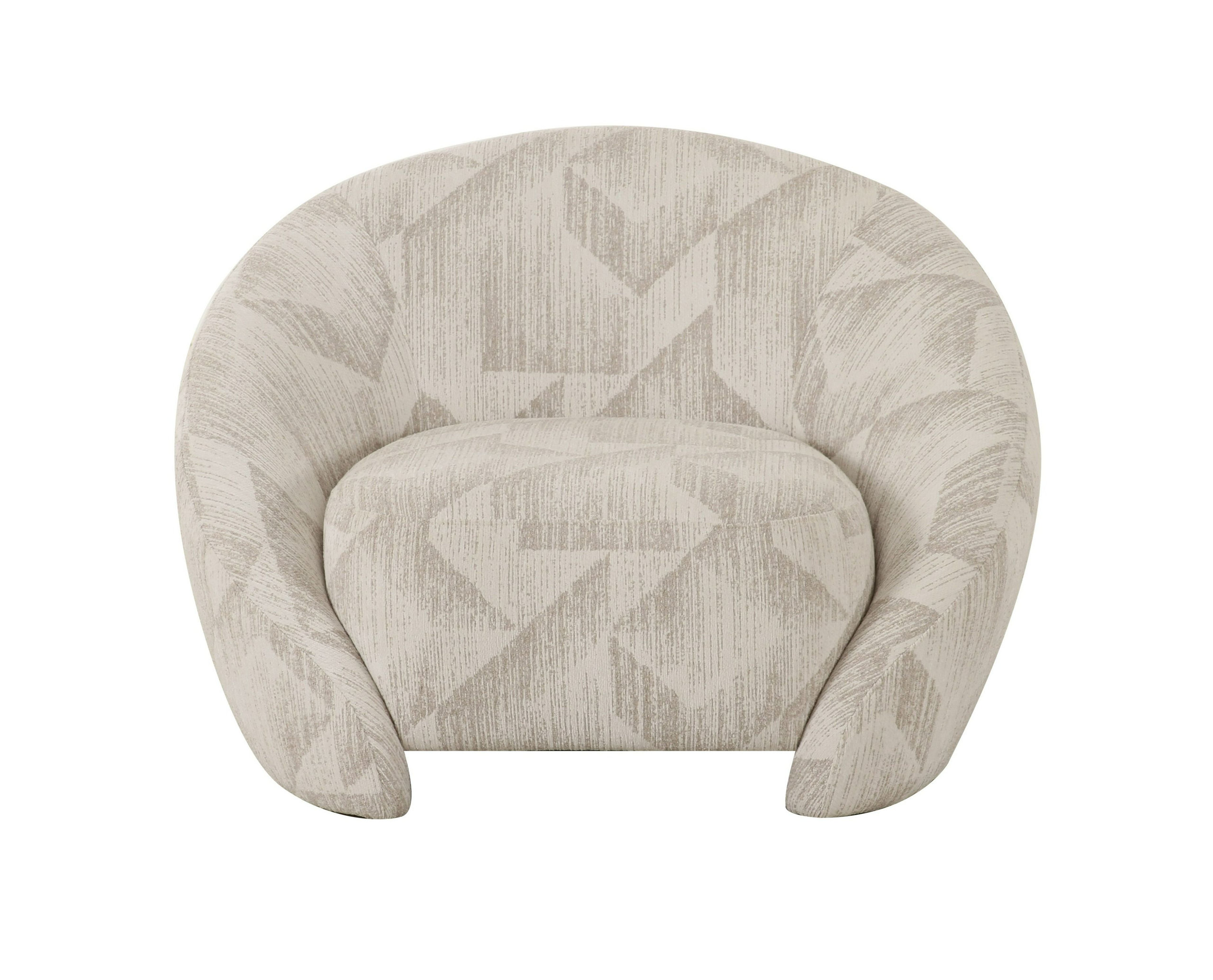 Divani Casa Gentle Modern Beige Pattern Fabric Accent Chair ...