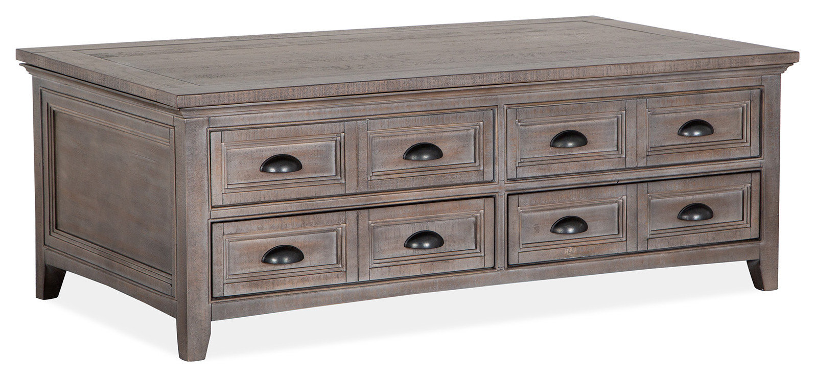 Lift Top Storage Cocktail Table WithCasters - Farmhouse - Coffee Tables ...