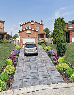 landscaping and widening driveway