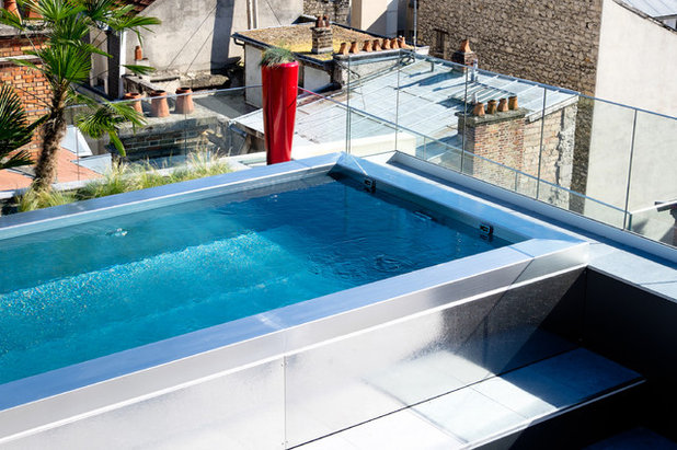 Piscine de la Semaine : De l'Inox pour un bassin hors sol
