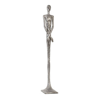 Skinny Sculpture, Liquid Silver, Large - Contemporary - Decorative ...