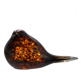 A&B Home Small Glass Bird with LED Amber Light - Contemporary ...