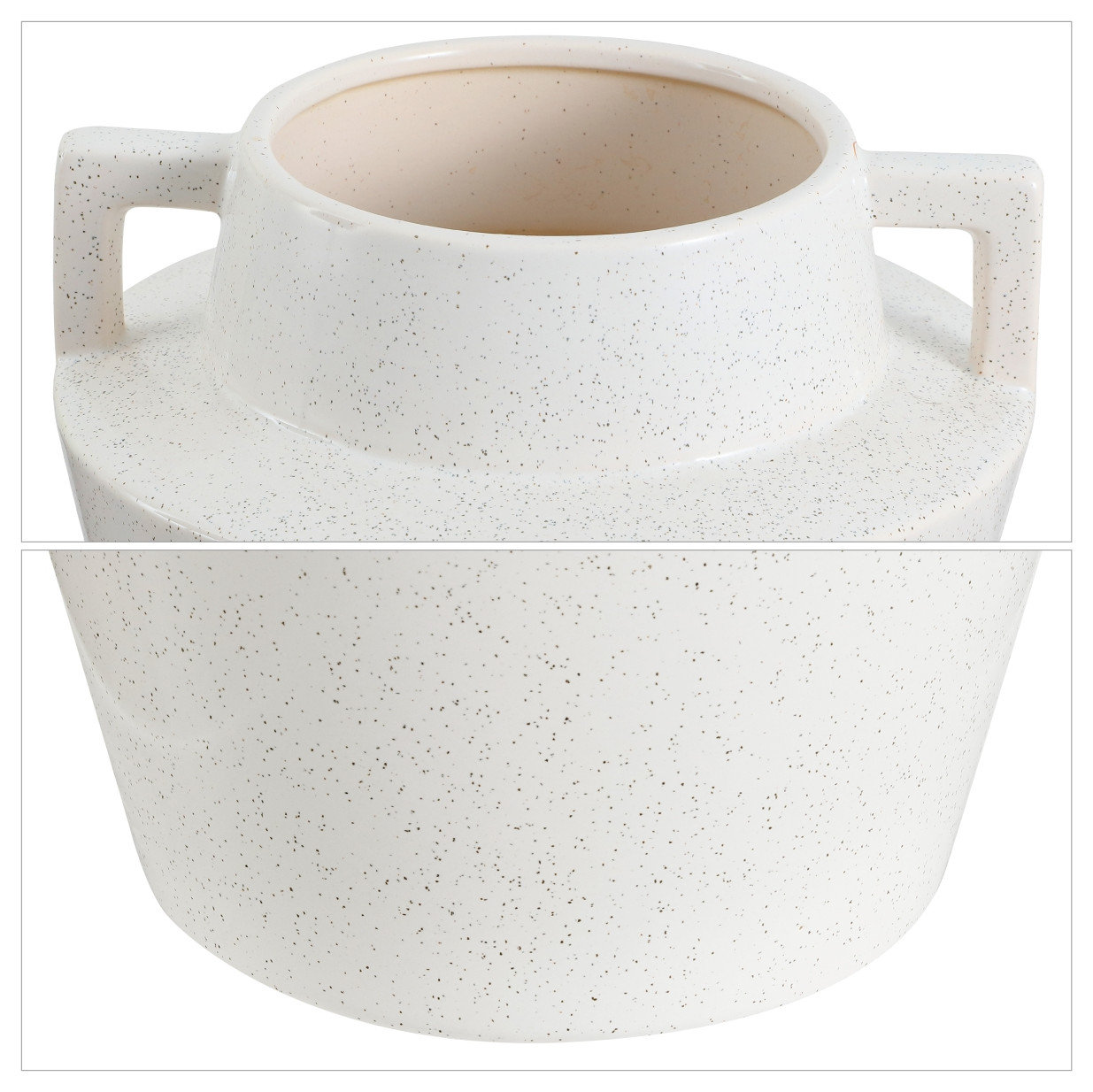 Safavieh Ema 10.25" Terracotta Vase, Creme - Transitional - Vases - by ...