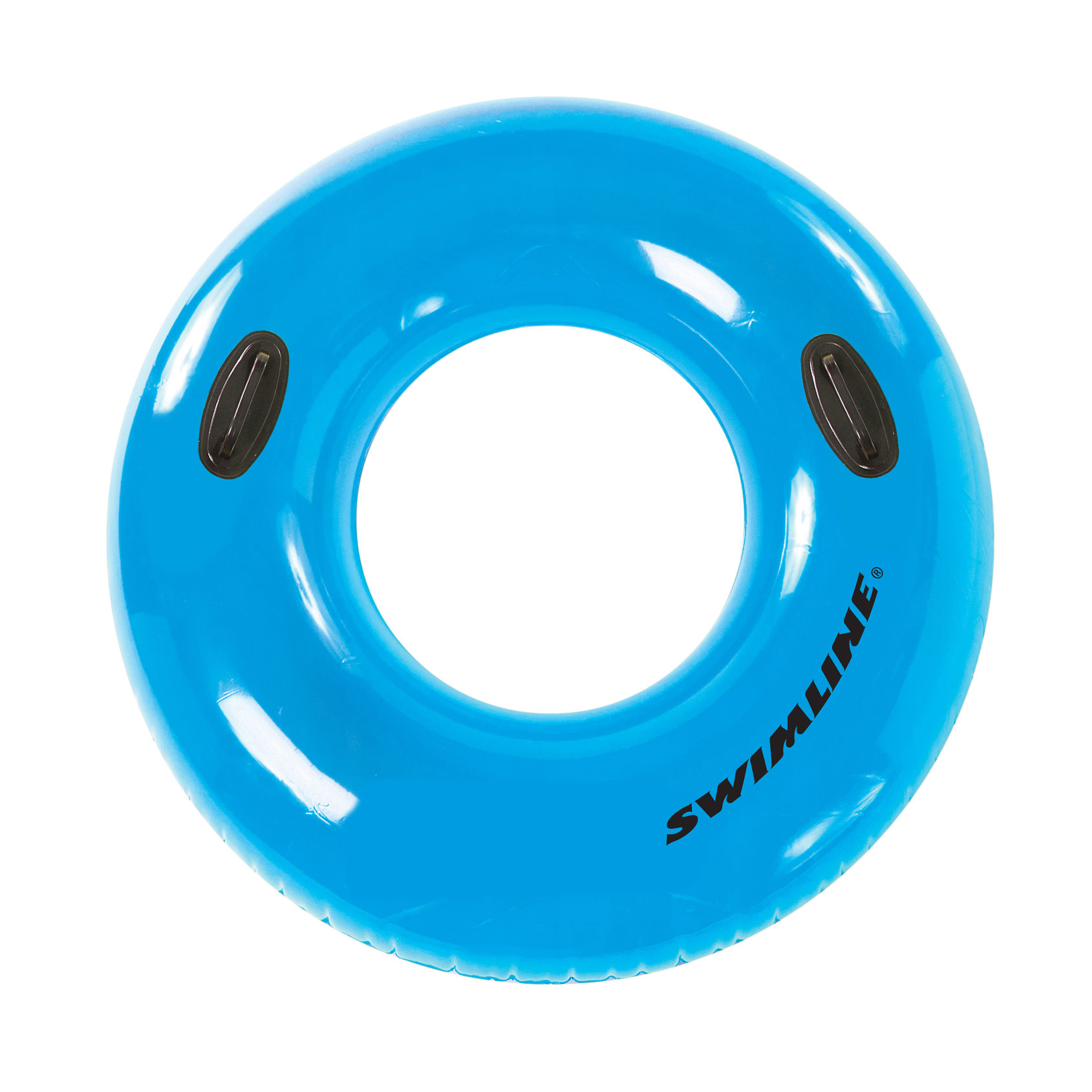 36" Inflatable Aqua Blue Swimming Pool Inner Tube Ring Float - Modern ...