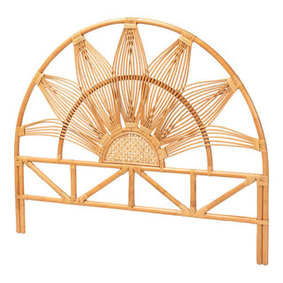 Xila Natural Rattan Headboard, King - Tropical - Headboards - by Baxton ...