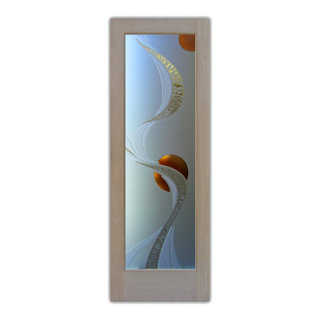 Front Door - Ribbon Reflection Moons - Fiberglass Smooth - 30" x 80 ...