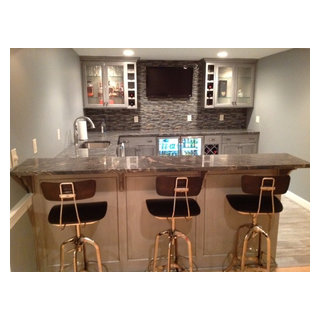 Another Beautiful Home Designed by Jill Gaynor - Modern - Home Bar ...