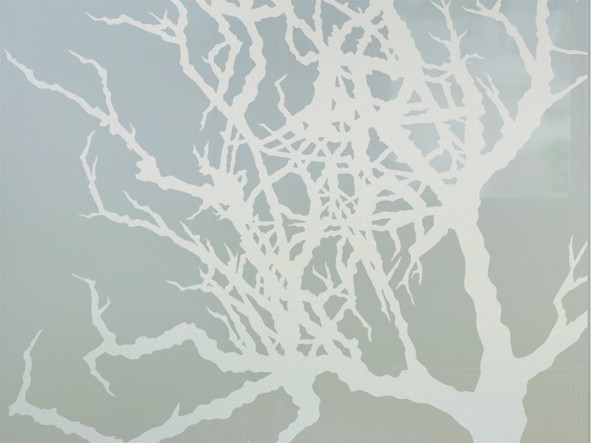 Front Doors - Winter Tree Frosted Glass Design - 30" x 80" - CUSTOMIZE ...