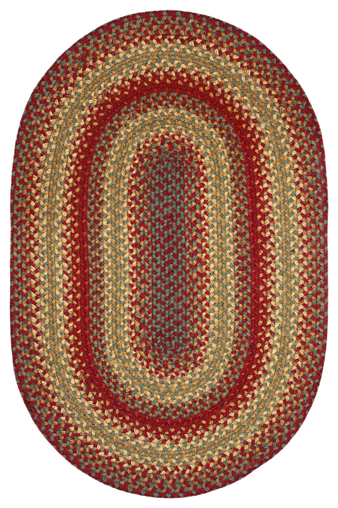 Homespice Decor Cider Barn Jute Braided Rug 27"x45" Oval - Traditional ...