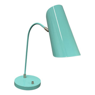 Logan LED Table Lamp, Mint/Satin Nickel - Contemporary - Table Lamps ...