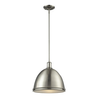 1 Light Pendant in Utilitarian Style - 13 Inches Wide by 12.9 Inches ...