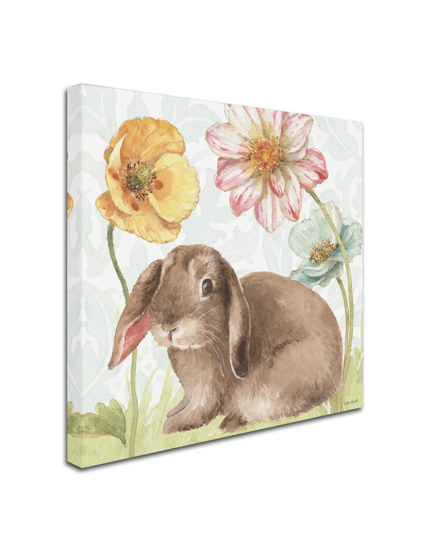Lisa Audit 'Spring Softies Bunnies III' Canvas Art, 24"x 24 ...