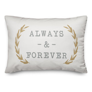 Always And Forever 14X20 Throw Pillow Cover - Contemporary - Decorative ...