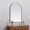 Elegant Decor Metal Frame Arch Mirror 27X36" in Silver - Contemporary ...