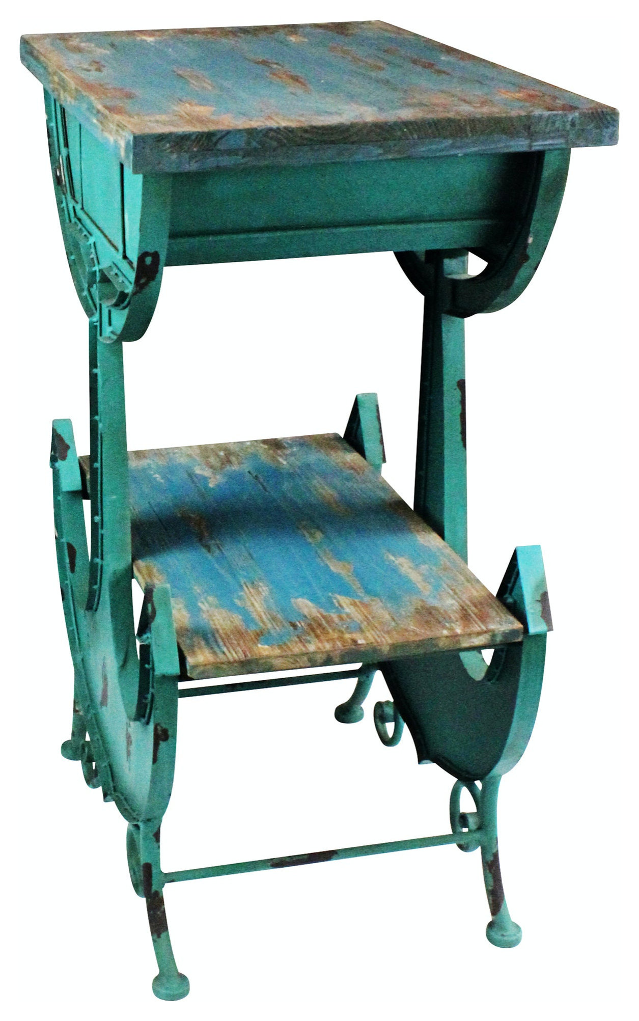 Anchors Aweigh Coastal Side Table - Beach Style - Outdoor Side Tables ...