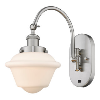 Innovations 918-1W-SG-G531-LED Oxford 1 Light 7.5" Sconce - Industrial ...