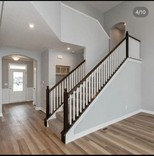 Removing dry wall and replacing with railing