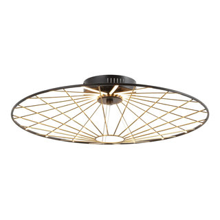 JONATHAN Y Lighting JYL7150 Anders 23"W LED Semi-Flush Ceiling - Modern ...