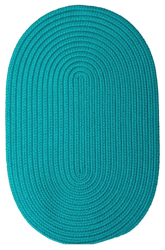 Boca Raton Rug, Turquoise, 5'x8' Oval, 5'x8' Oval - Contemporary ...