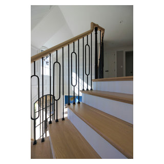 95_Remarkable and elegant floating elliptical staircase, McLean, VA ...