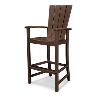 Polywood Quattro Adirondack Bar Chair - Transitional - Outdoor Bar ...