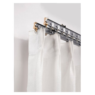 CHRY1124 Bendable Curtain Track And Valance Rail For Bay Window ...