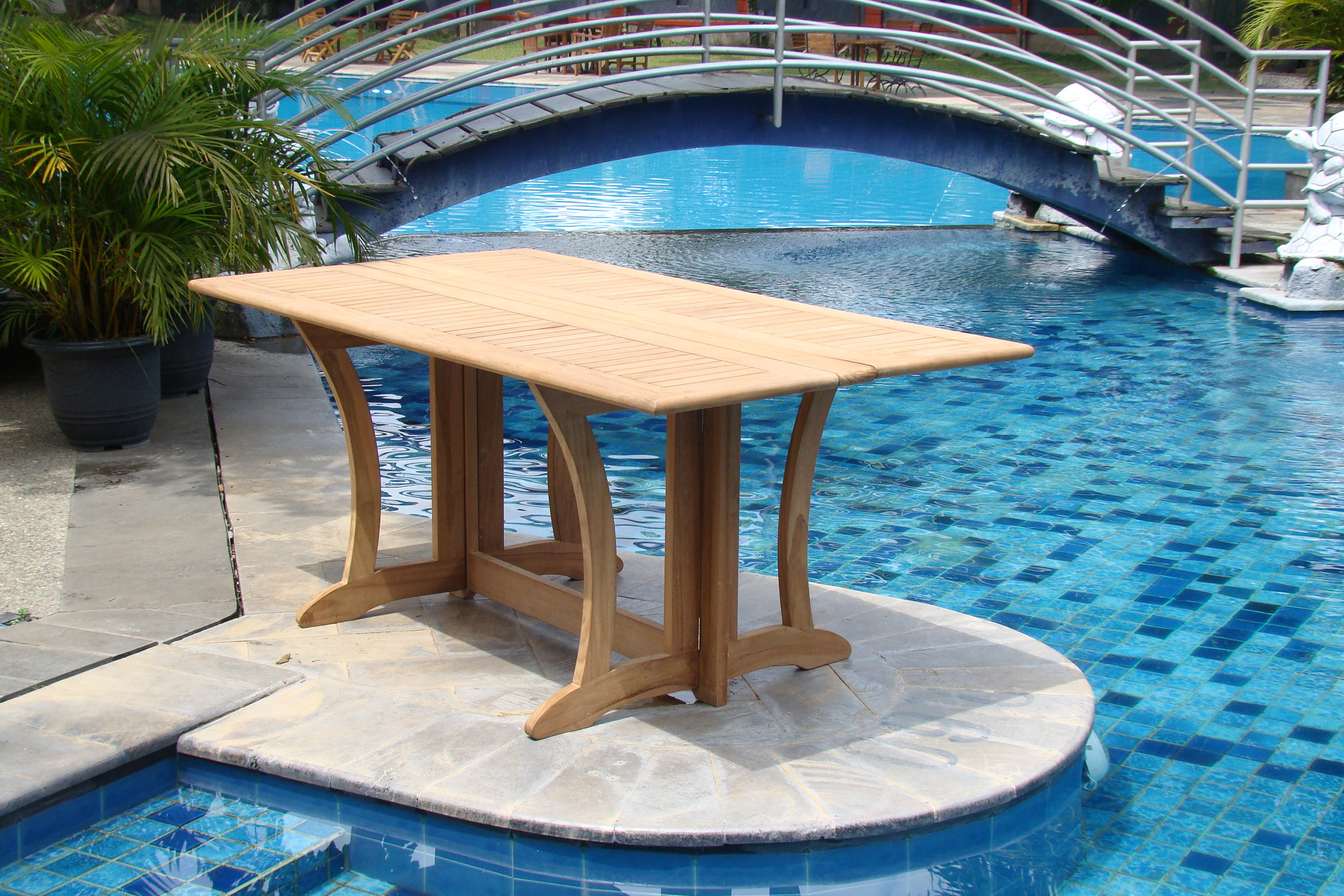 69" Warwick Dining Outdoor Teak Table - Contemporary - Outdoor Dining Tables - by Teak Deals | Houzz