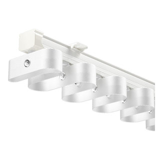 Ceiling Wall Mounted Double S-Fold Curtain Tracks Warrego - Modern ...
