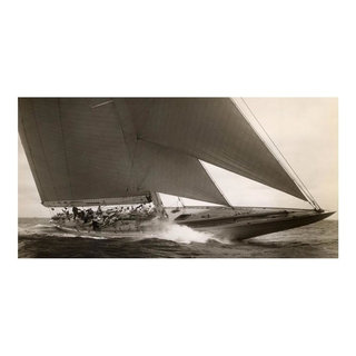 "J Class Sailboat, 1934" Digital Paper Print by Edwin Levick, 26"x14 ...