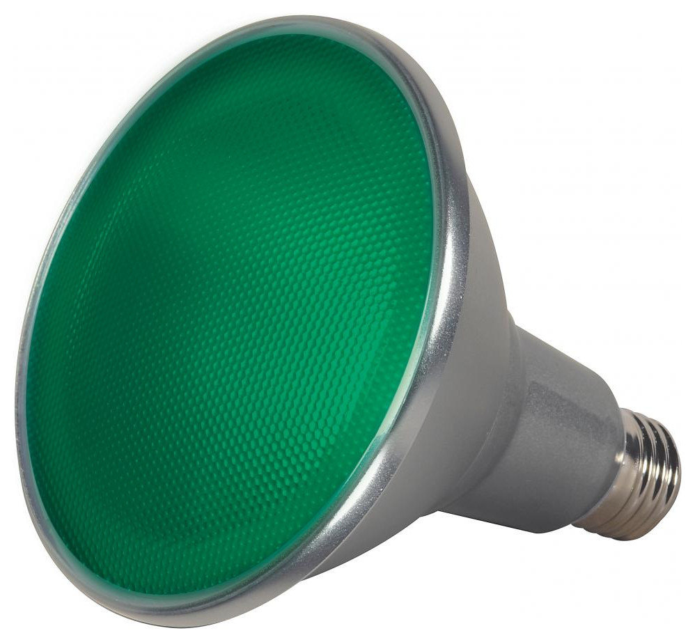 15W PAR38 LED Green 40 Degree Medium Base 120V - Eclectic - Led Bulbs ...