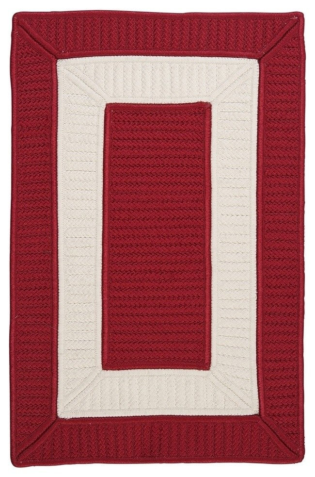 Colonial Mills Rope Walk CB97 Red Indoor/Outdoor Area Rug, 4'x6 ...