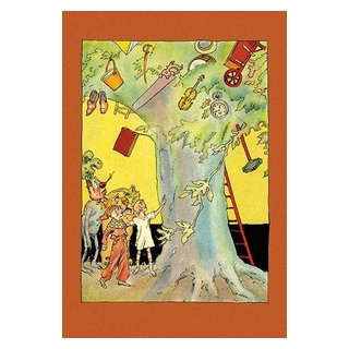 Indus Tree with Collection of Articles, 20" x 30" - Traditional ...
