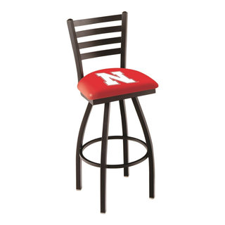 Holland L014 Nebraska 30" Swivel Bar Stool - Black - Contemporary - Bar ...