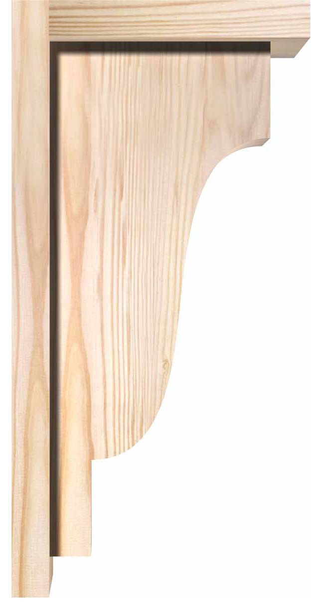 Newport Corbel w/Backplate, 8"Dx16"H - Transitional - Corbels - by ...
