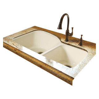 Designer Select UM Off Set Double Bowl - 4 OS Holes - Traditional ...