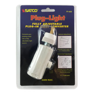 SATCO One Light Plug-A-Light - Outlet to Medium Socket Adapter ...