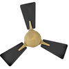 Regency Series Atom 30 in. Indoor Ceiling Fan, Heritage Brass ...