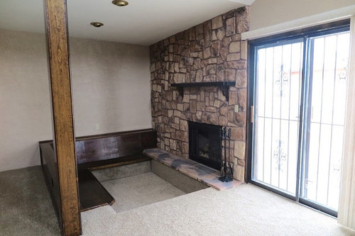 Conversation Pit fireplace | Houzz Forum