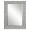 Blue Gray Silver Striped Vanity Wall Wall - Contemporary - Wall Mirrors ...