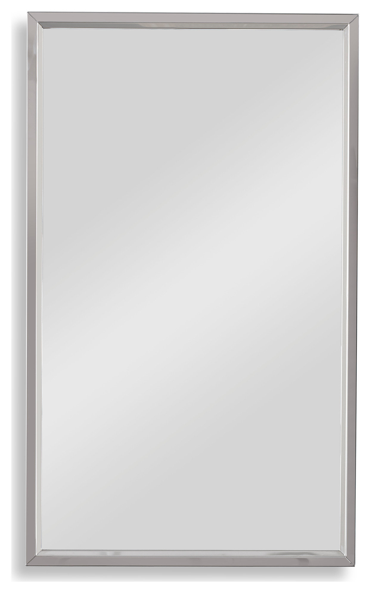 30" Industrial Gray Rectangle Mirror - Contemporary - Wall Mirrors - by ...
