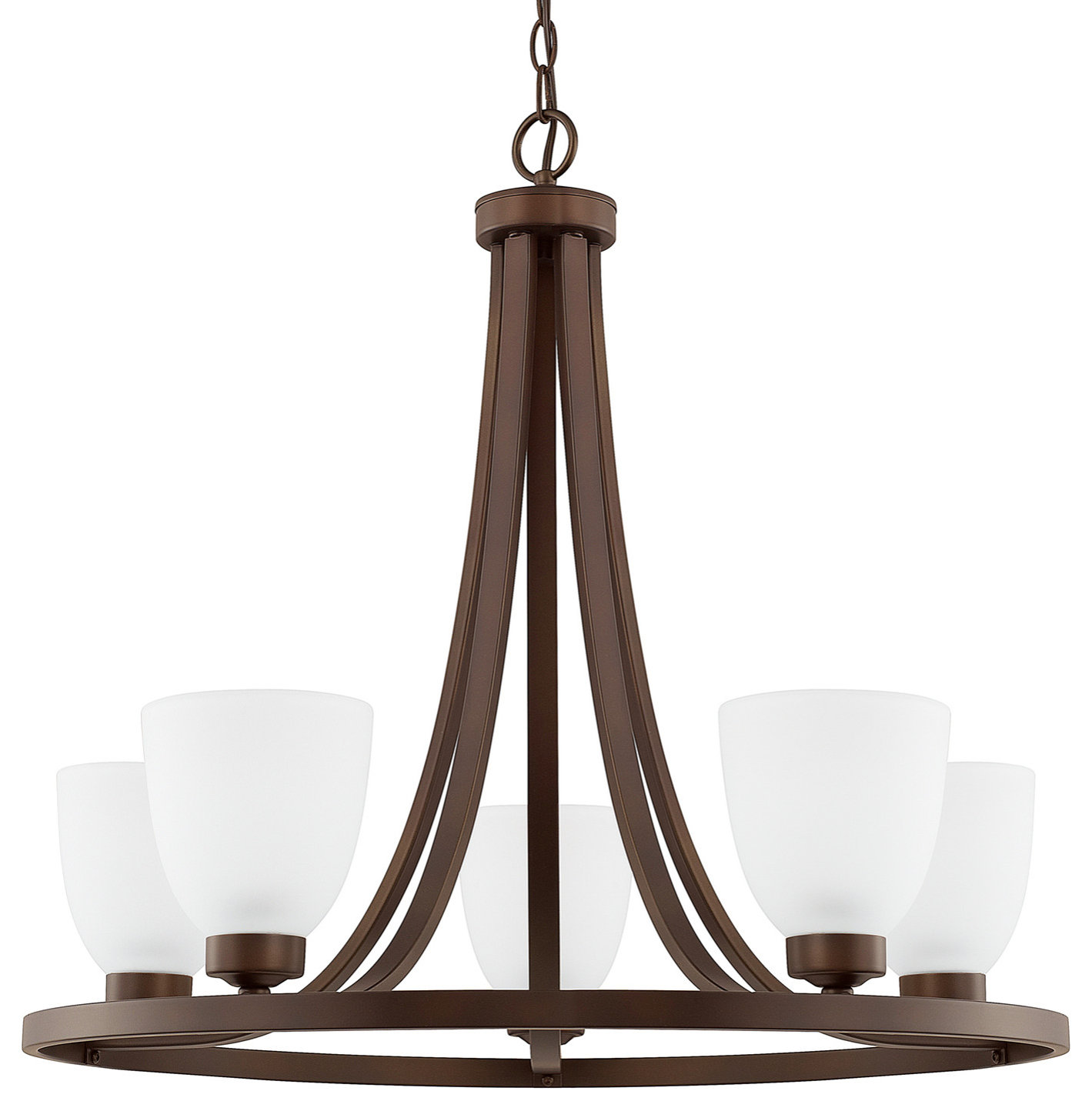 Jameson Five Light Chandelier in Bronze - Transitional - Chandeliers ...