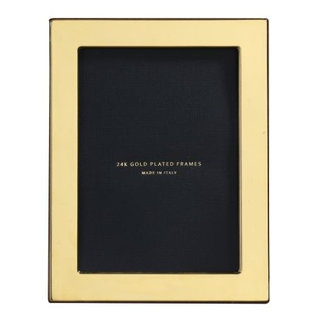 Cunill 24K Gold Plated Plain Picture Frame, 4"x6" - Contemporary ...